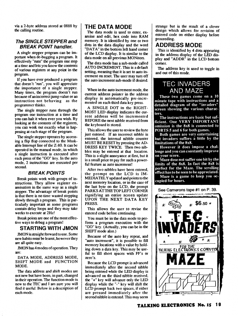 TEC-1 system ROMS – Retro Computing