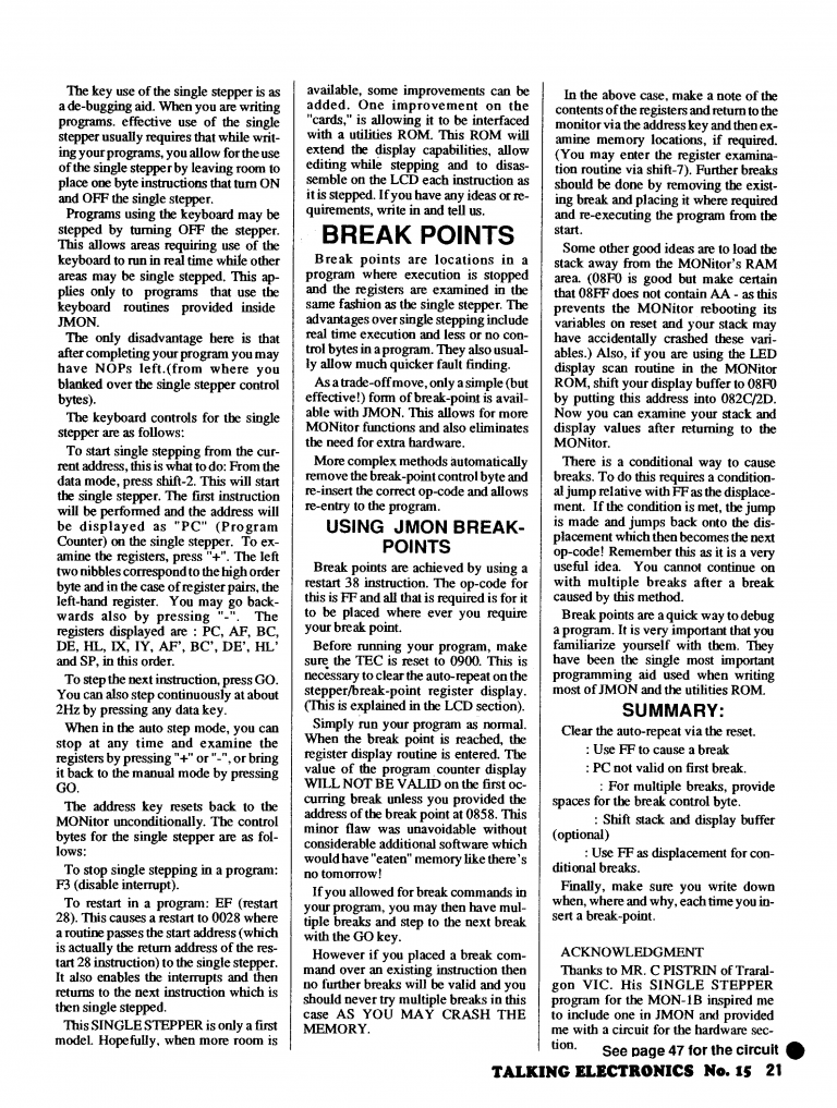 TEC-1 system ROMS – Retro Computing