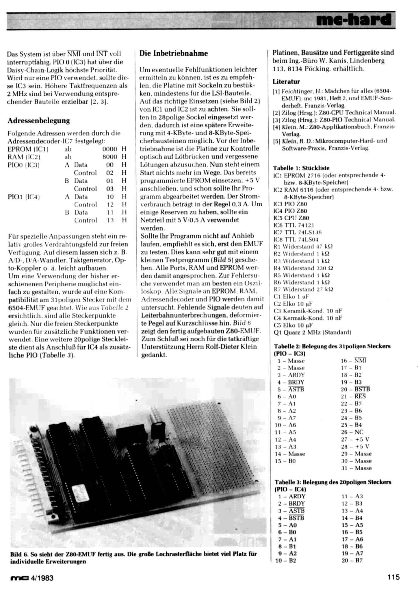 Z80-EMUF – Retro Computing