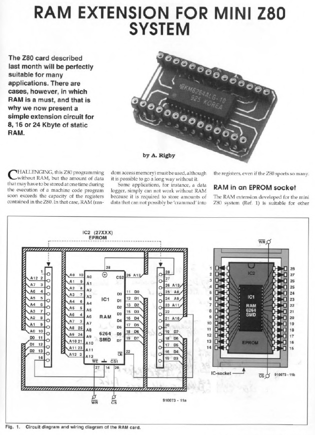 Mini Z80 System – Retro Computing