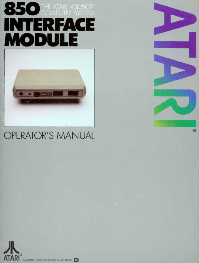 Atari 850 interface: 6507 + 2 6532 – Retro Computing