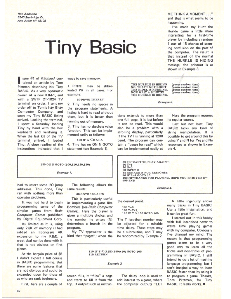 Rockwell AIM 65 and RM65 – Retro Computing