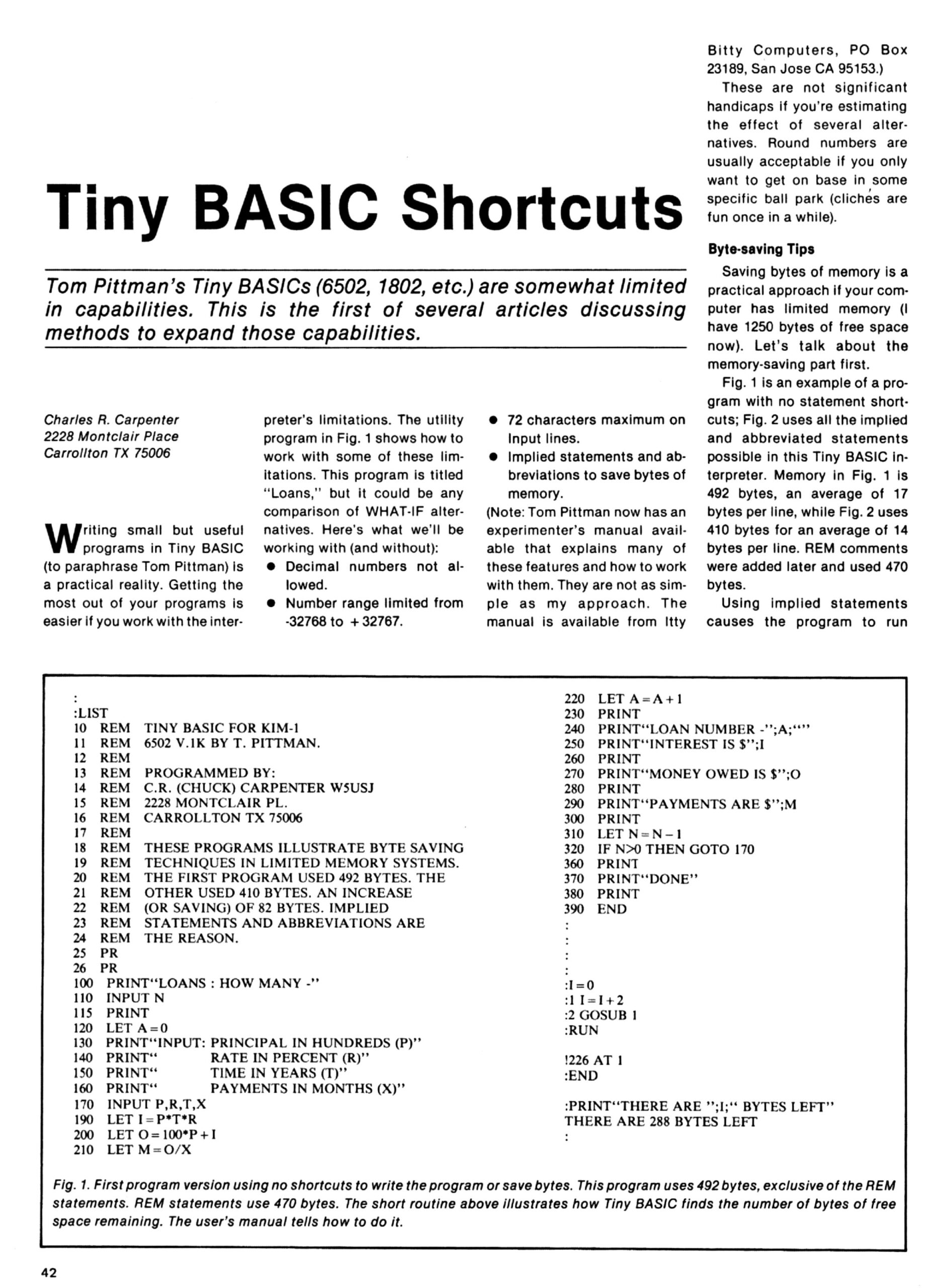 Tiny Basic – Retro Computing