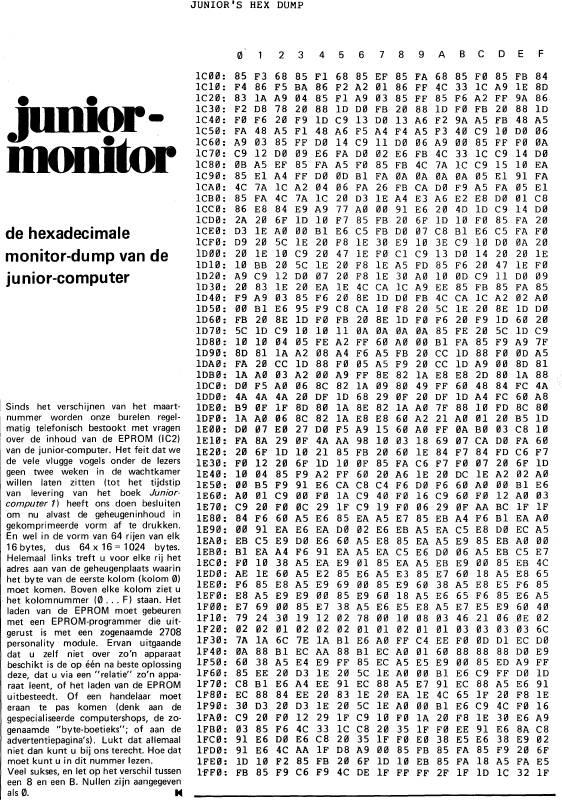 Elektor Junior : base system – Retro Computing