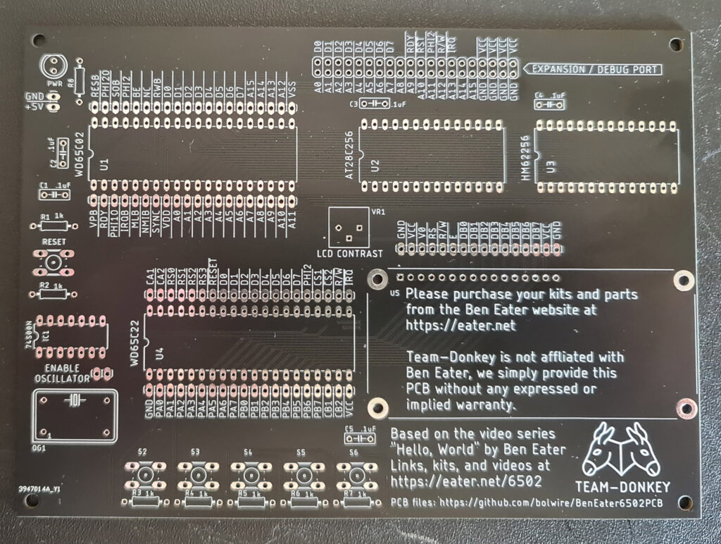 Ben Eater 6502 computer – Retro Computing