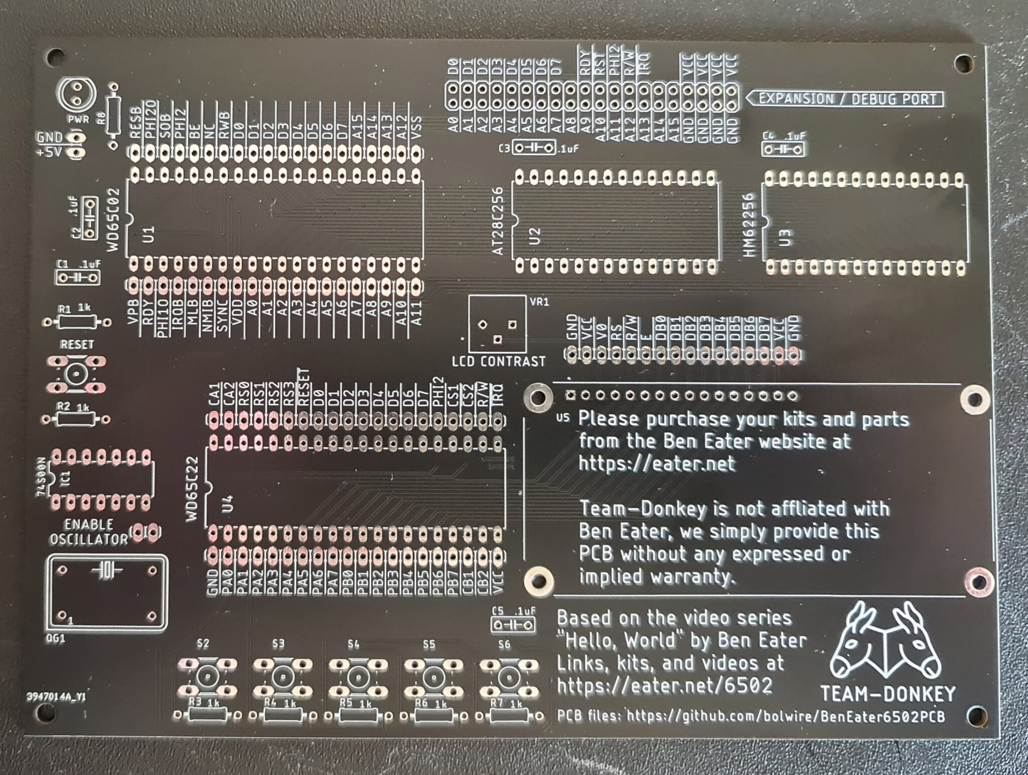Ben Eater 6502 computer – Retro Computing