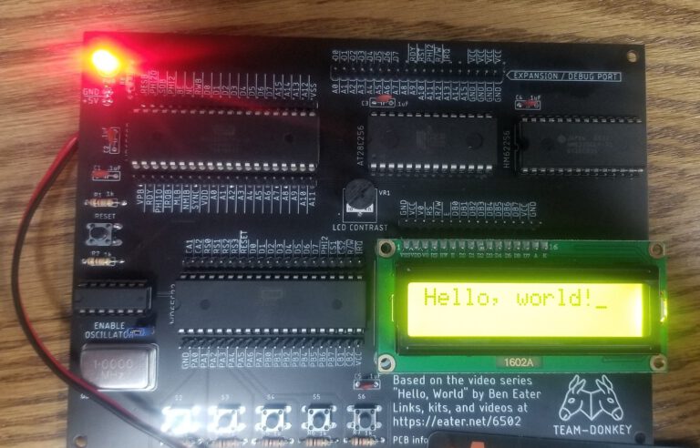 Ben Eater 6502 Computer Retro Computing