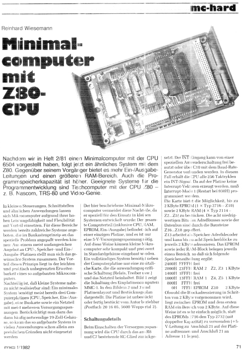 MC EMUF articles, Sonderheft, Book – Retro Computing