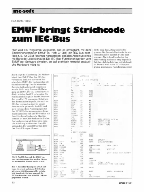 MC EMUF articles, Sonderheft, Book – Retro Computing
