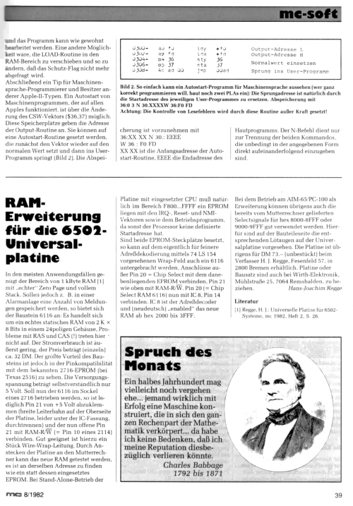 MC EMUF articles, Sonderheft, Book – Retro Computing