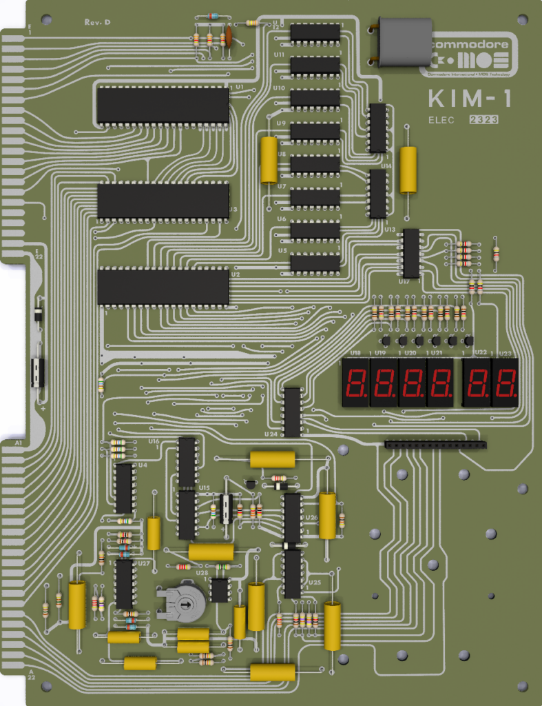 KIM-1 rev D PCB redesign Eduardo Casino – Retro Computing