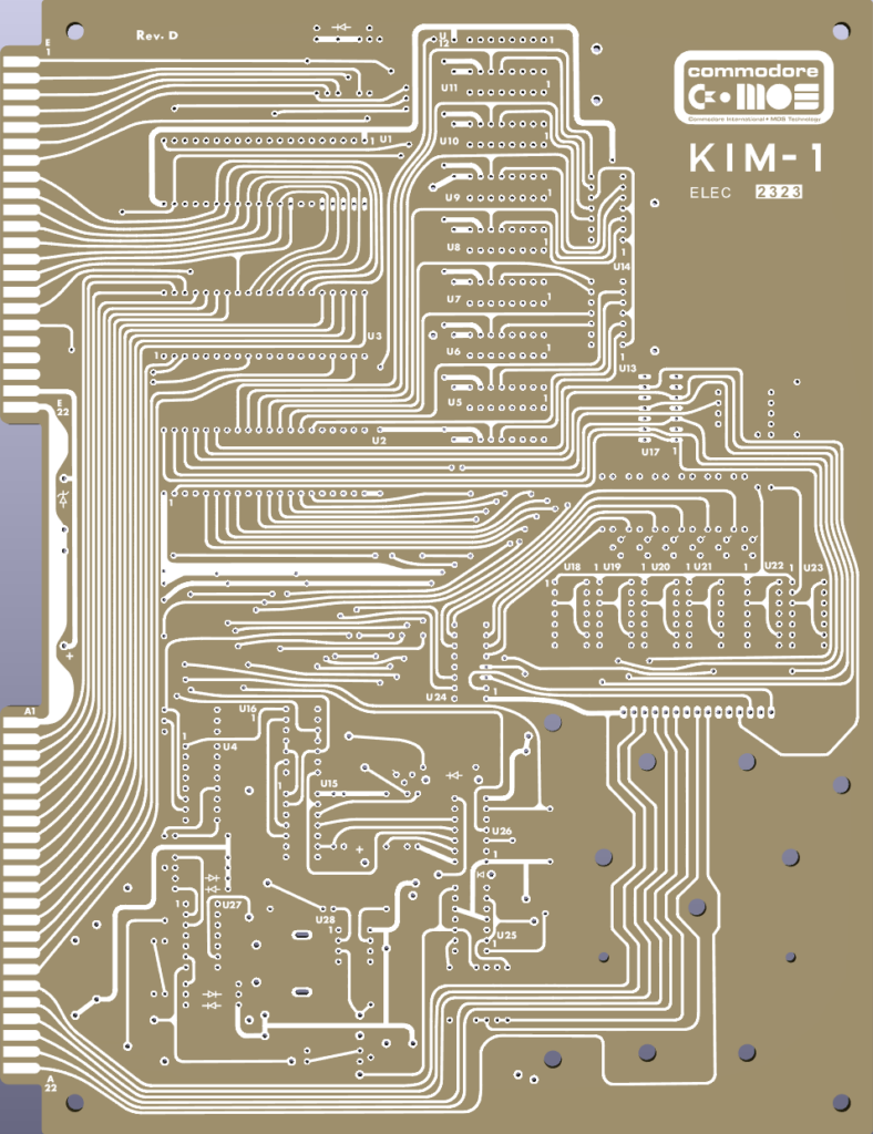 KIM-1 rev D PCB redesign Eduardo Casino – Retro Computing